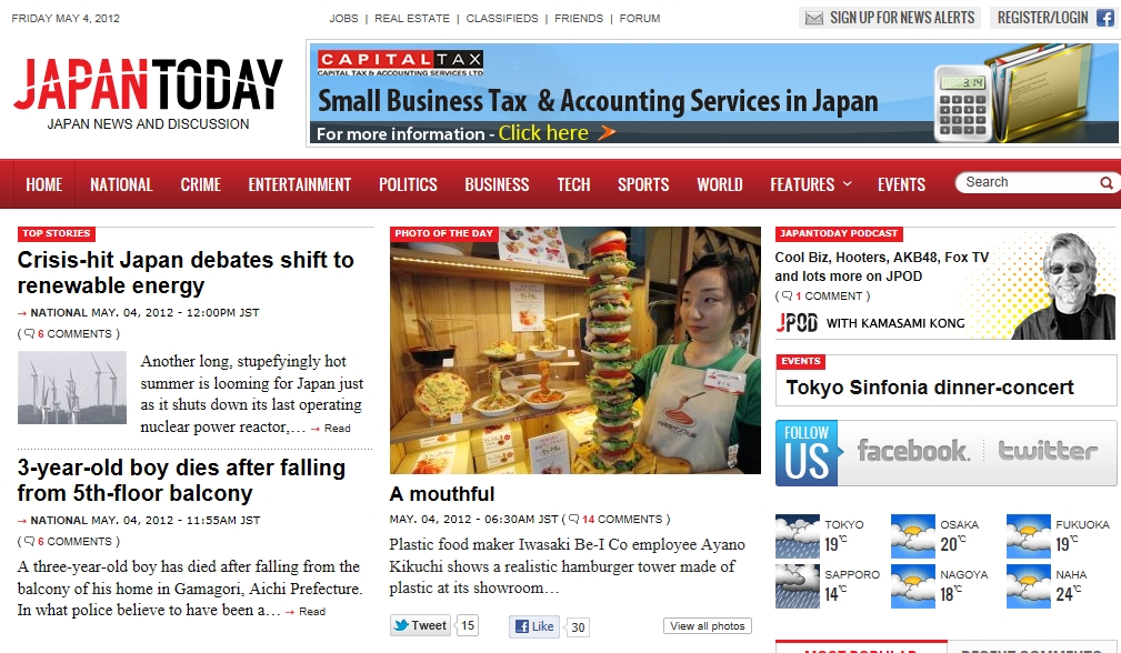 Major news in Japan on May 4 - THE AsiaN