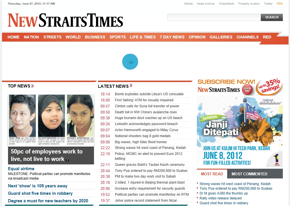 Major news in Malaysia on Jun 7 – THEAsiaN